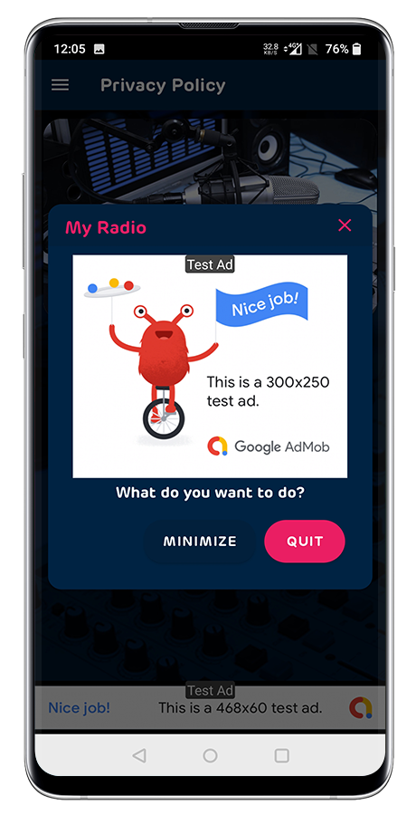 My Radio - Android Radio App (Single Station) by AndroMOB | CodeCanyon